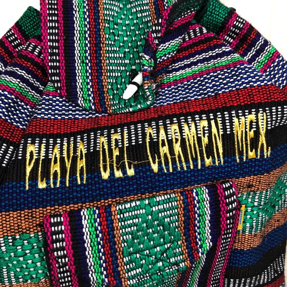 Pinzon | Bags | Canvas Playa Del Carmen Aztec Woven Boho Backpack ...